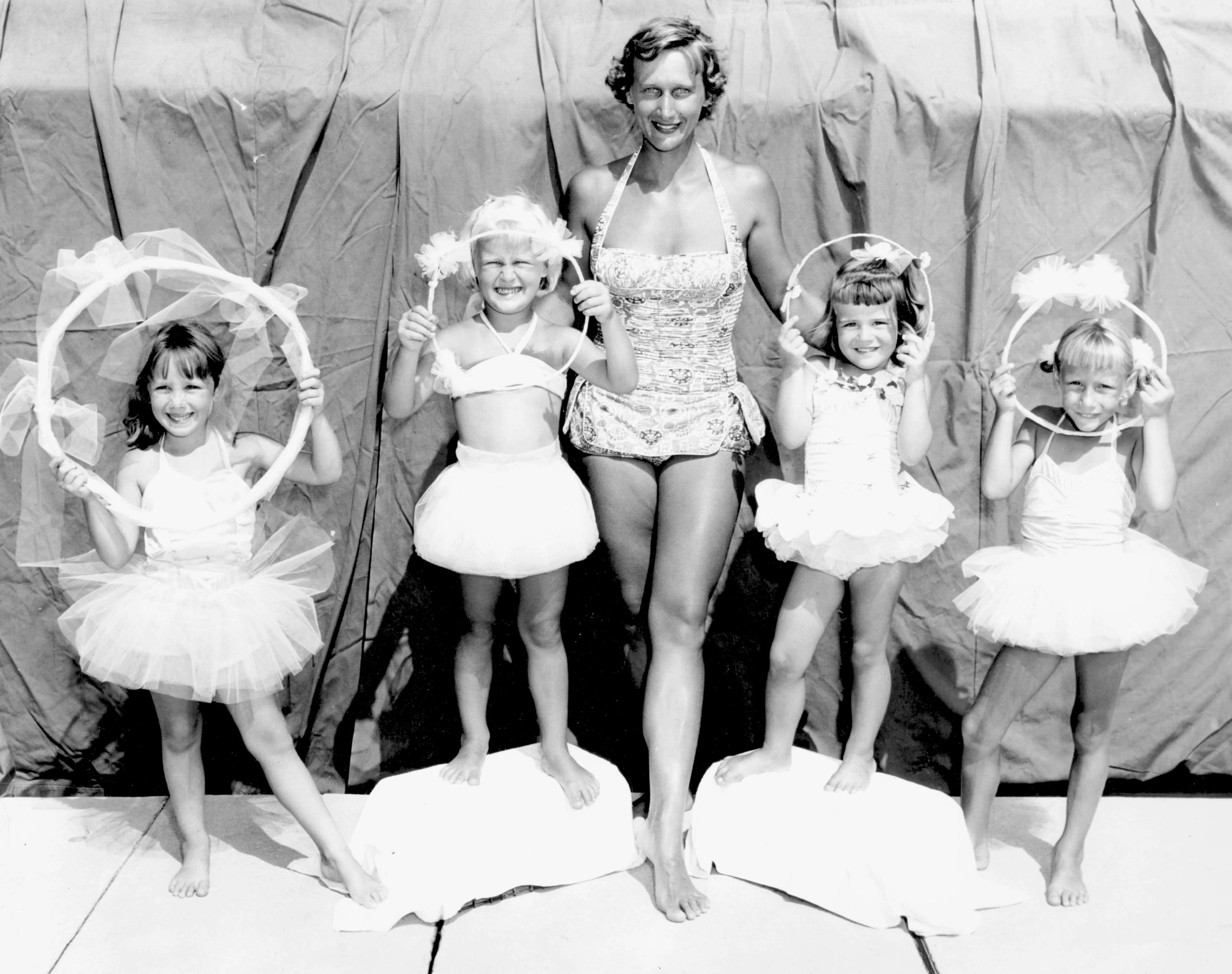 Dot Perry and the Junior Perryetts around 1956 - Ocala Style Magazine